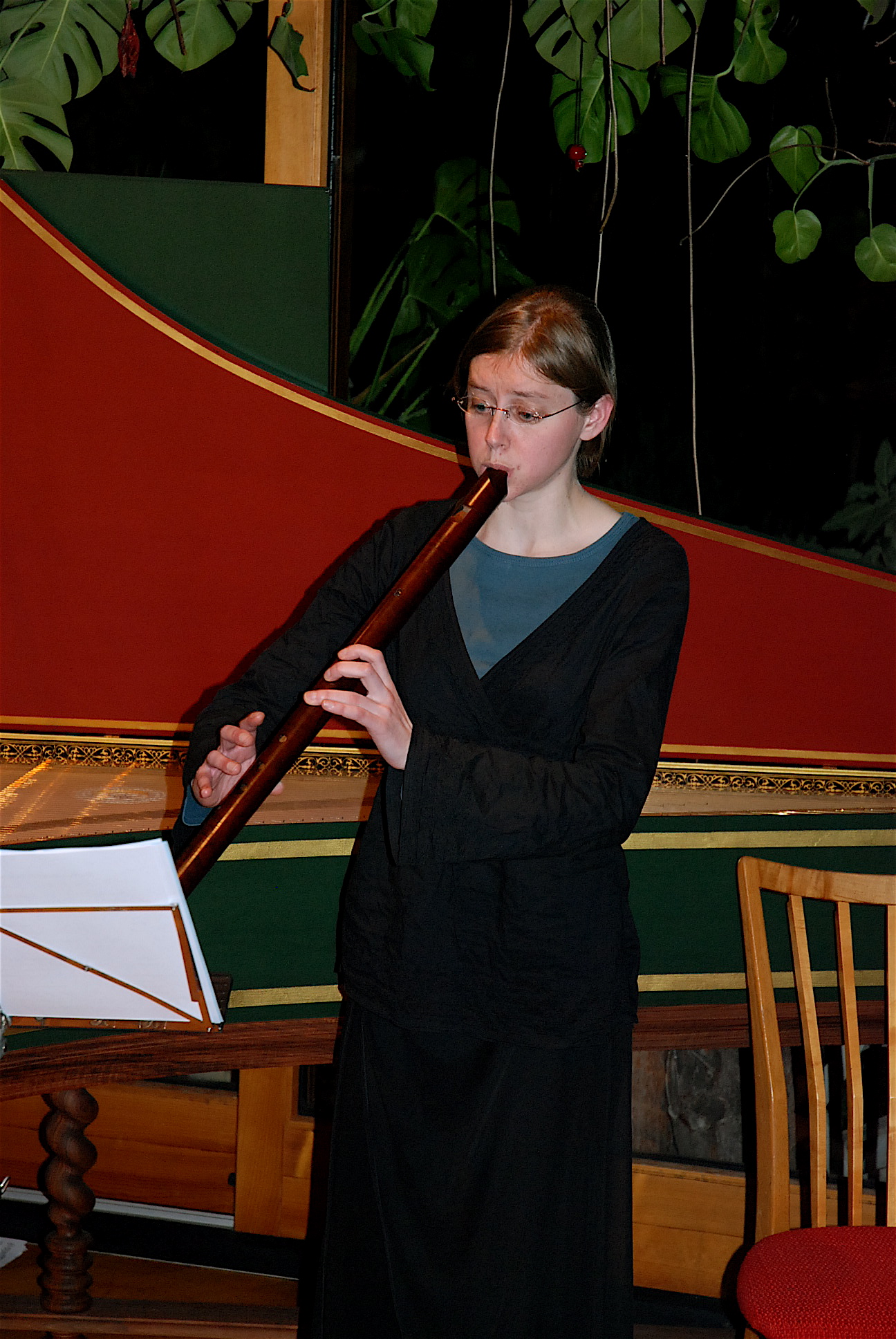 La Goulue - Liselotte Emery aux flûtes à bec. Francesco Corti au ...